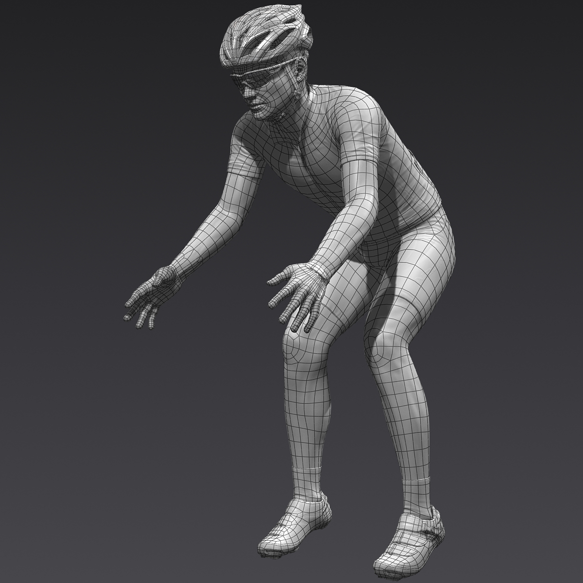 bicycle rider cycling 3d max