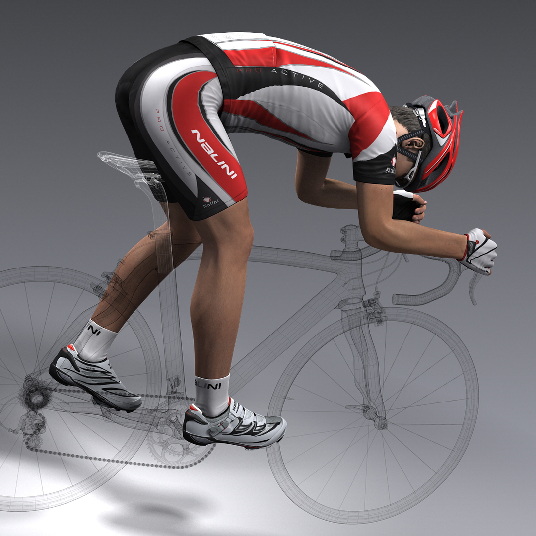 bicycle rider cycling 3d max