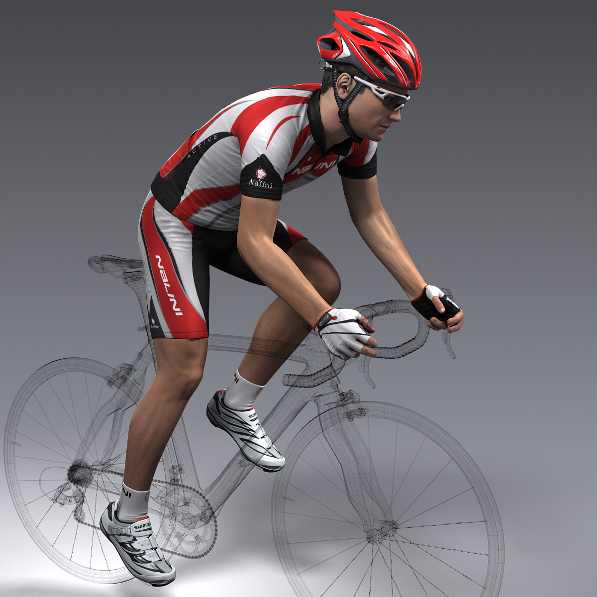 bicycle rider cycling 3d max