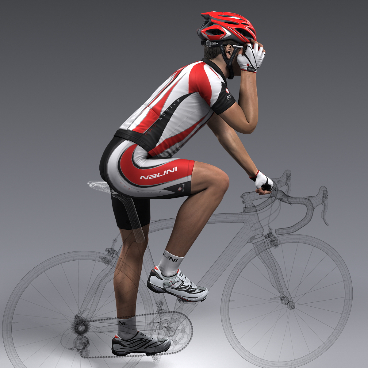 bicycle rider cycling 3d max