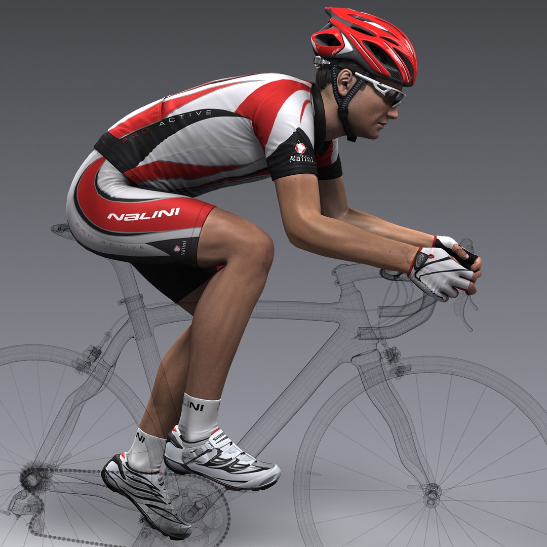 bicycle rider cycling 3d max