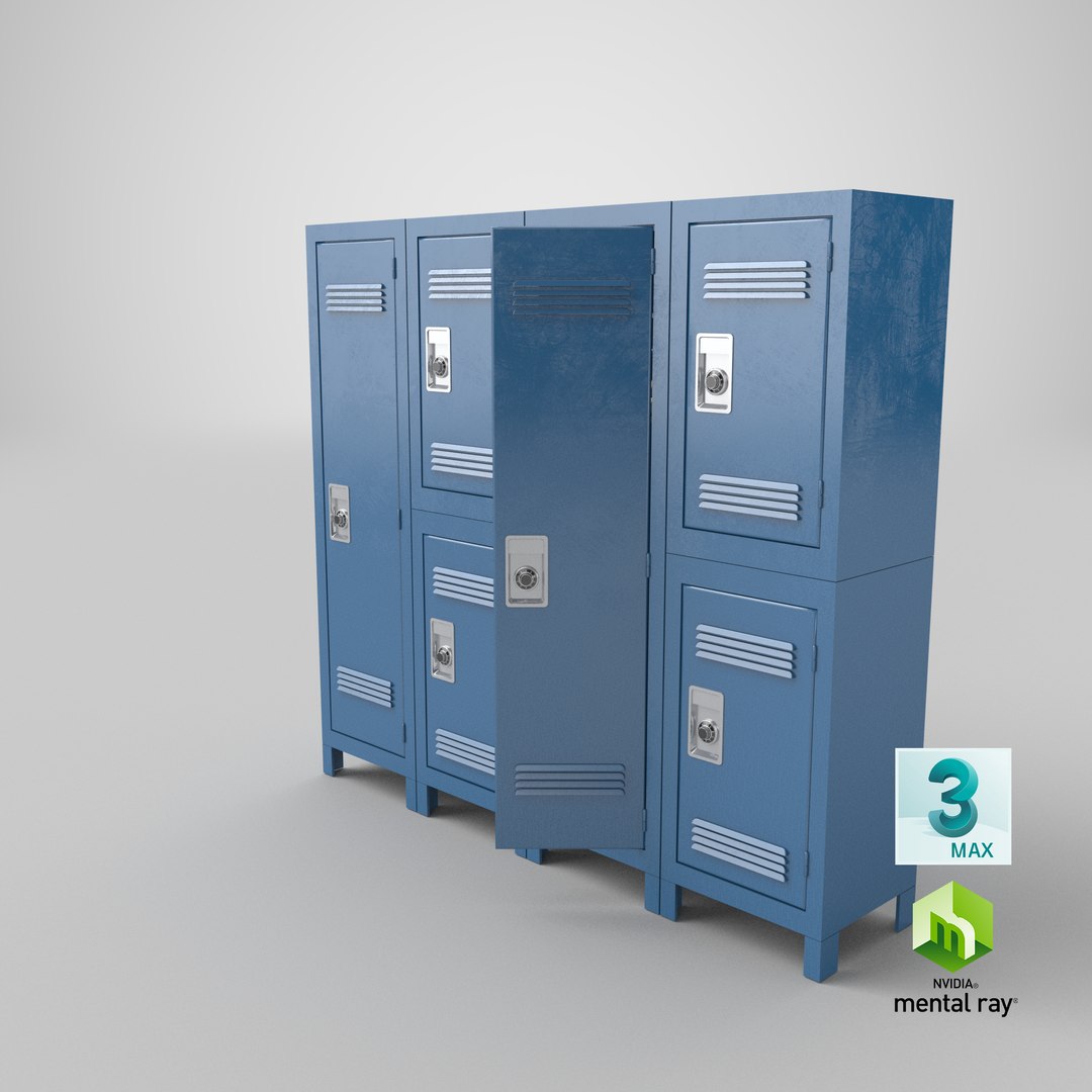Lockers modeled pbr model - TurboSquid 1399227