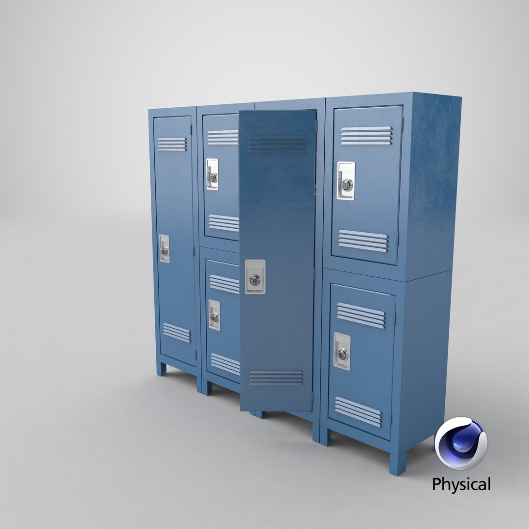 Lockers modeled pbr model - TurboSquid 1399227