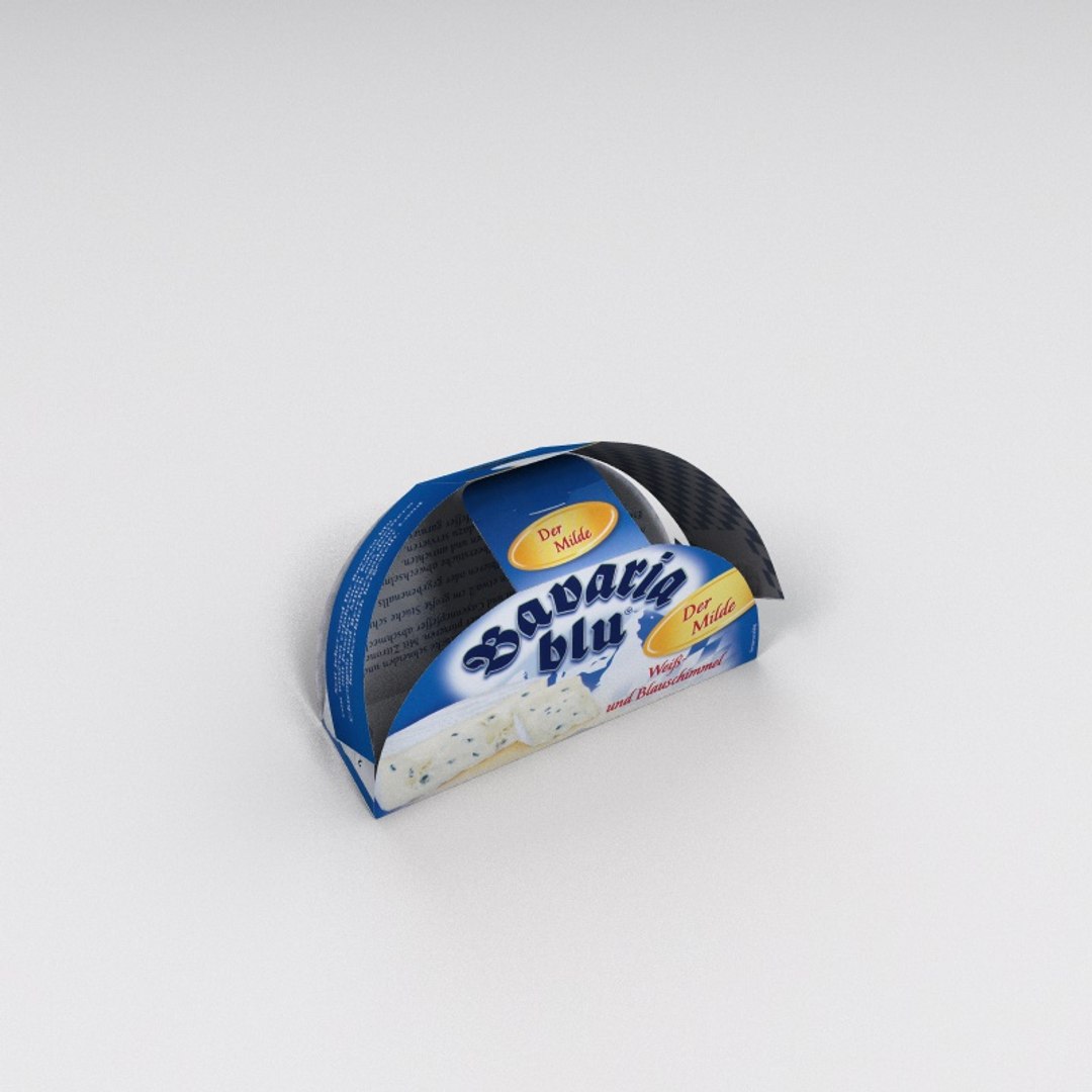 Cheese Cardboard Paper Box 3d Model