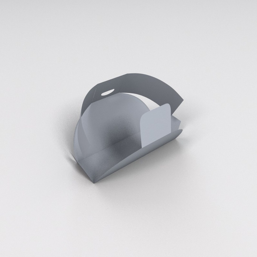 Cheese Cardboard Paper Box 3d Model