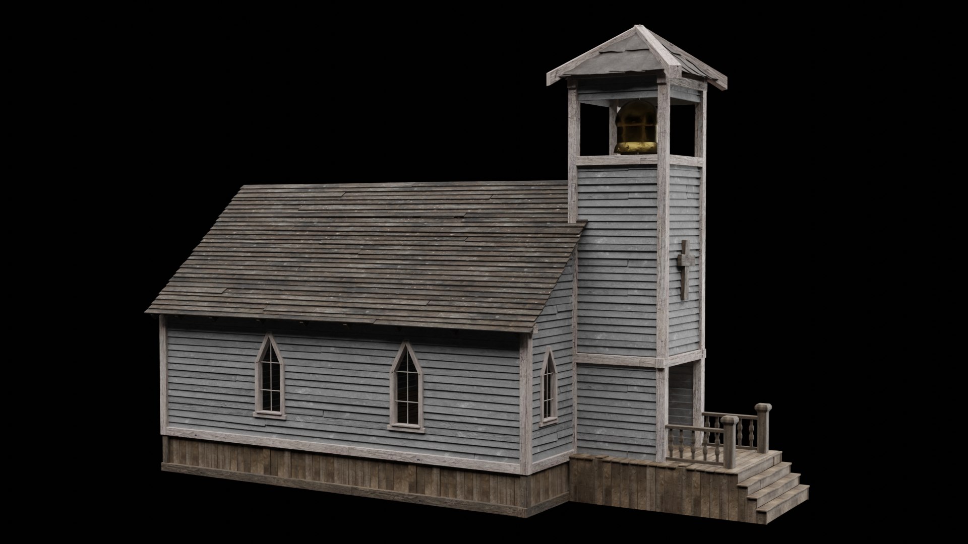 WILD WEST WESTERN CHURCH CHAPEL CATHEDRAL TEMPLE COLLECTION 3D ...