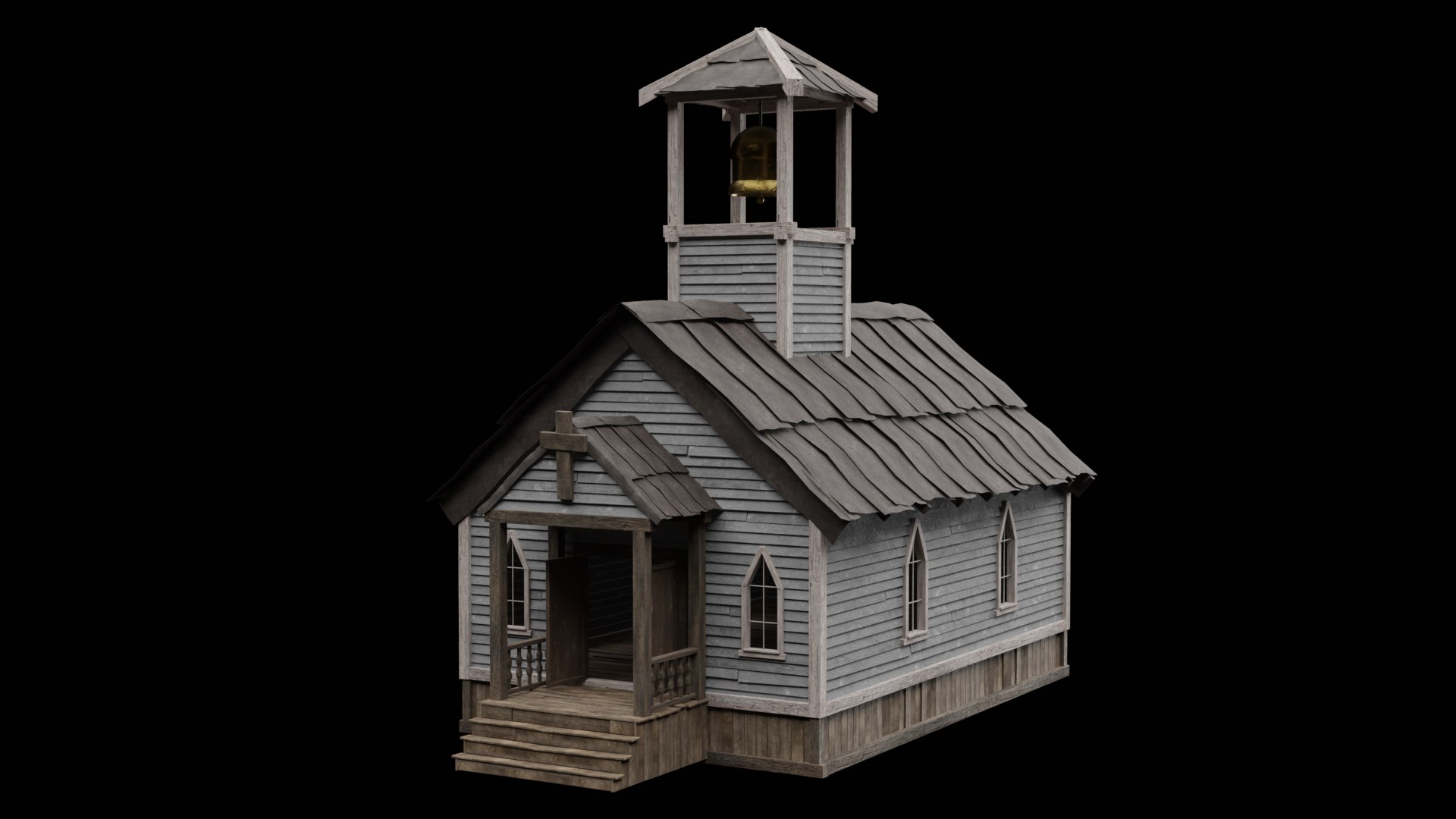 WILD WEST WESTERN CHURCH CHAPEL CATHEDRAL TEMPLE COLLECTION 3D ...