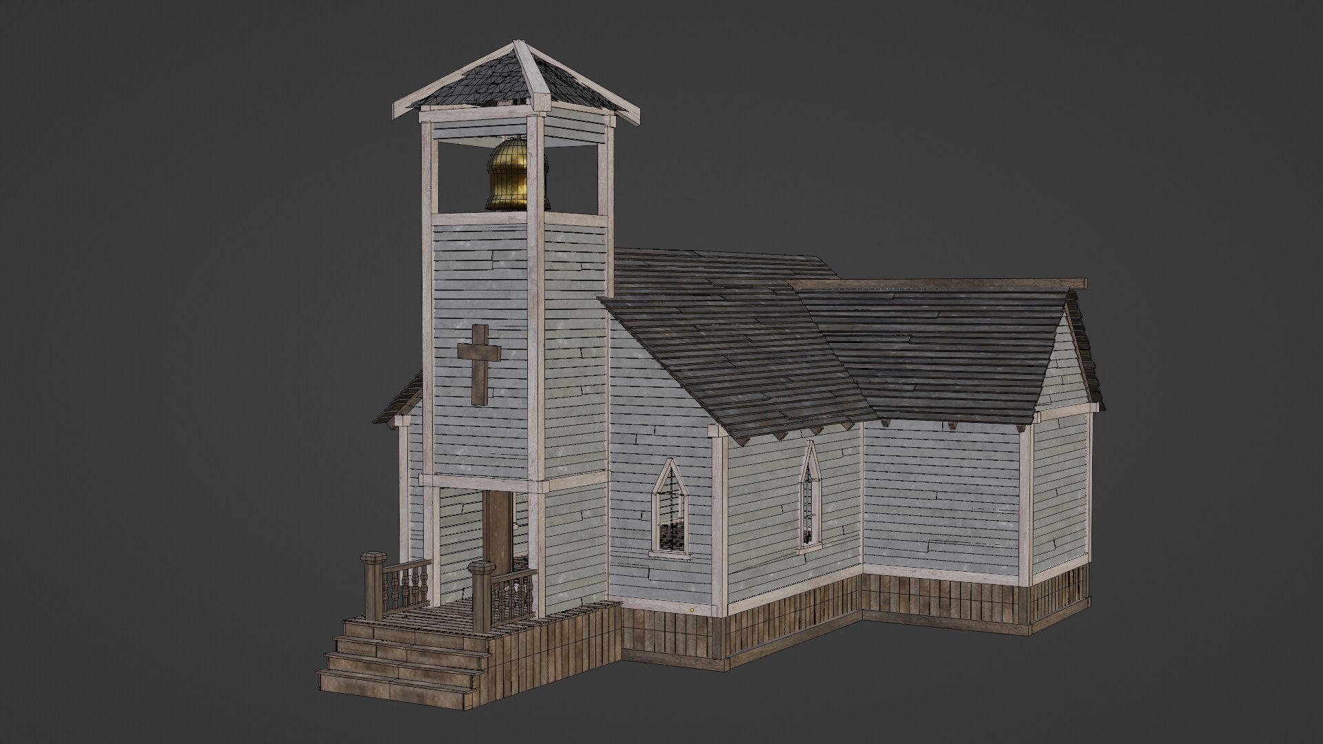 WILD WEST WESTERN CHURCH CHAPEL CATHEDRAL TEMPLE COLLECTION 3D ...