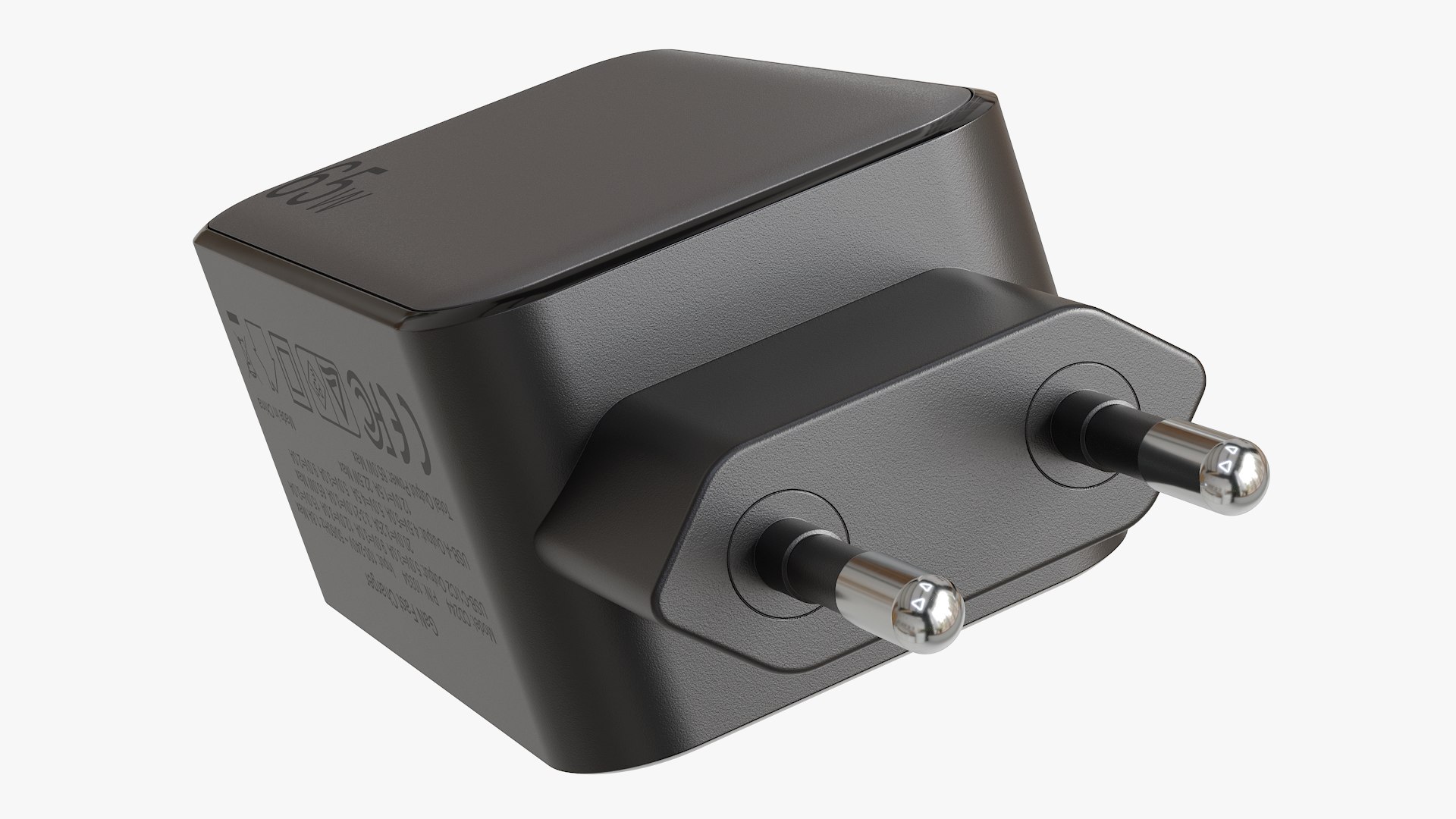 3 USB Power Adapters EU Black 3D Model - TurboSquid 2279015