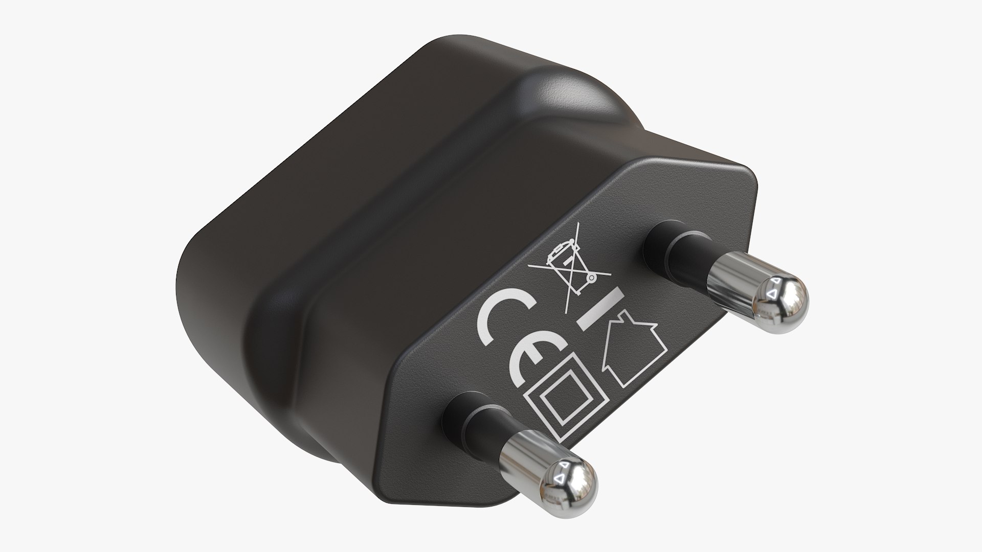 3 USB Power Adapters EU Black 3D Model - TurboSquid 2279015