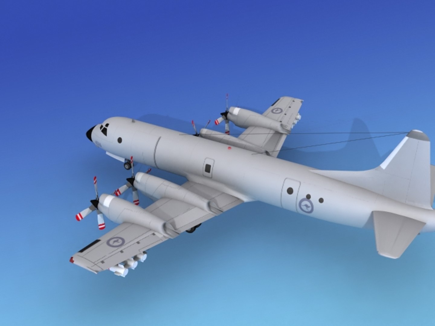 3d Orion Aircraft Lockheed P-3 Model