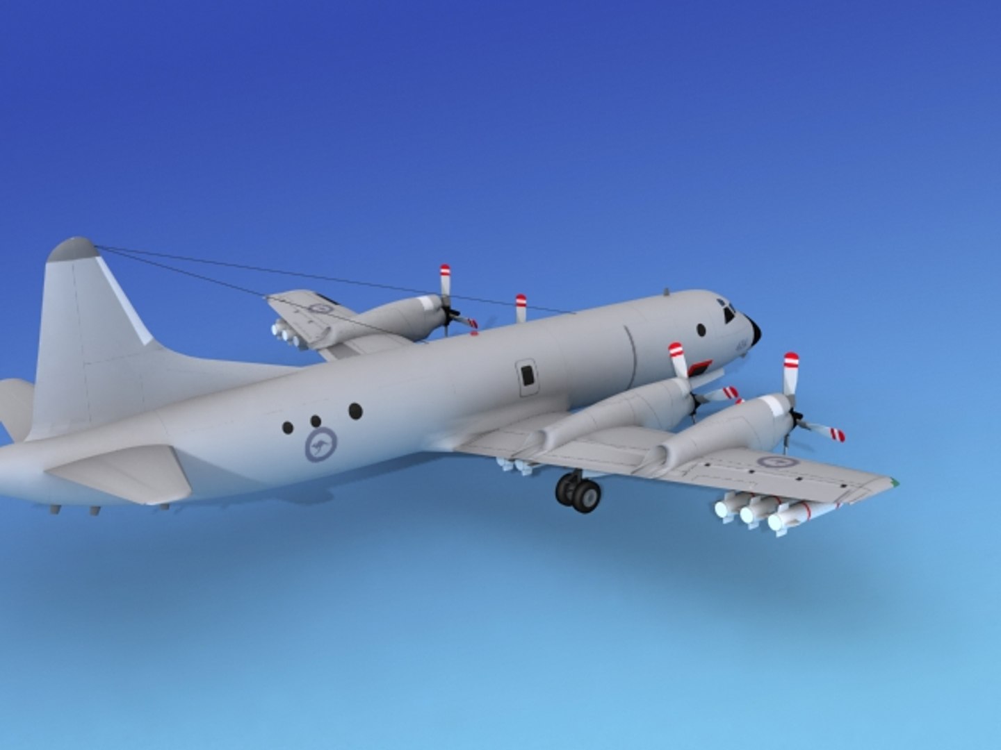3d Orion Aircraft Lockheed P-3 Model