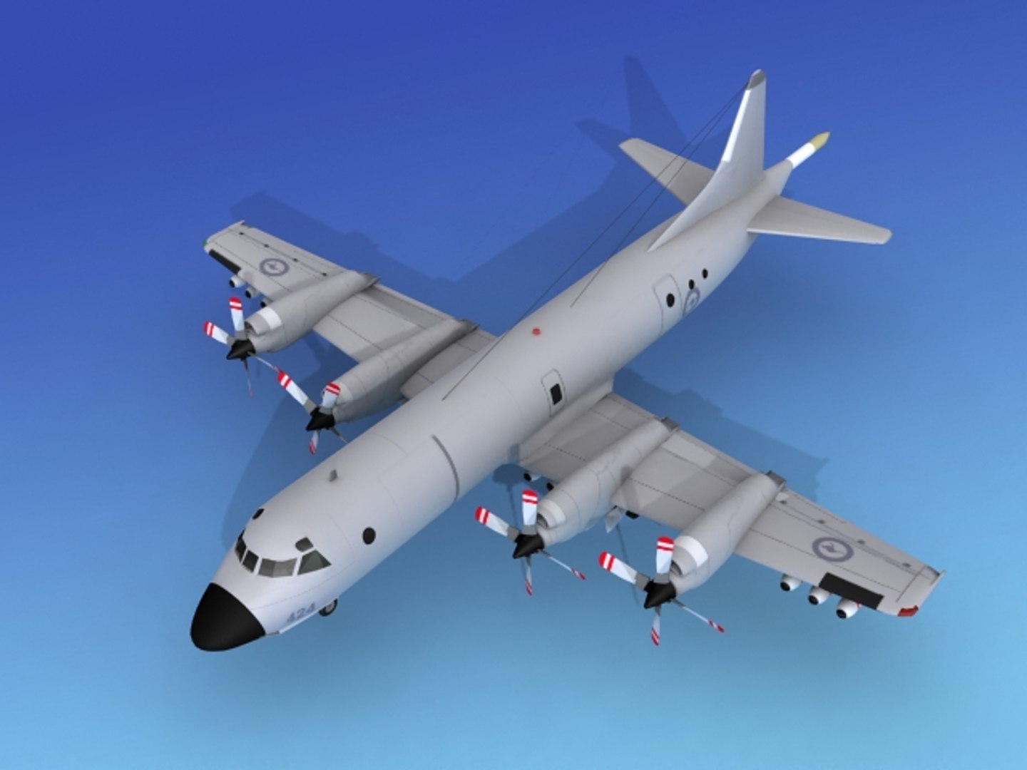 3d Orion Aircraft Lockheed P-3 Model