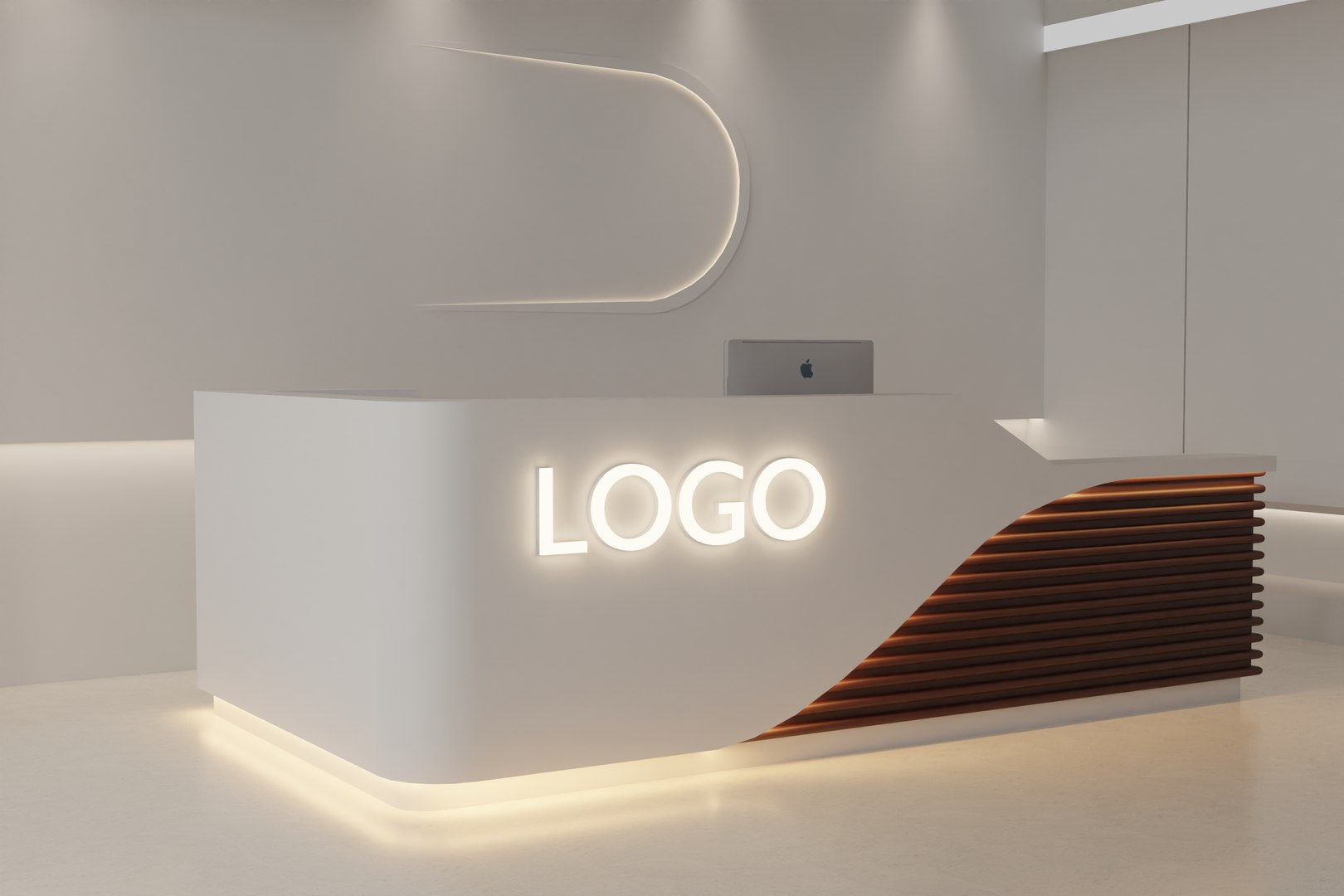 Reception Table 3D Model - TurboSquid 2299799