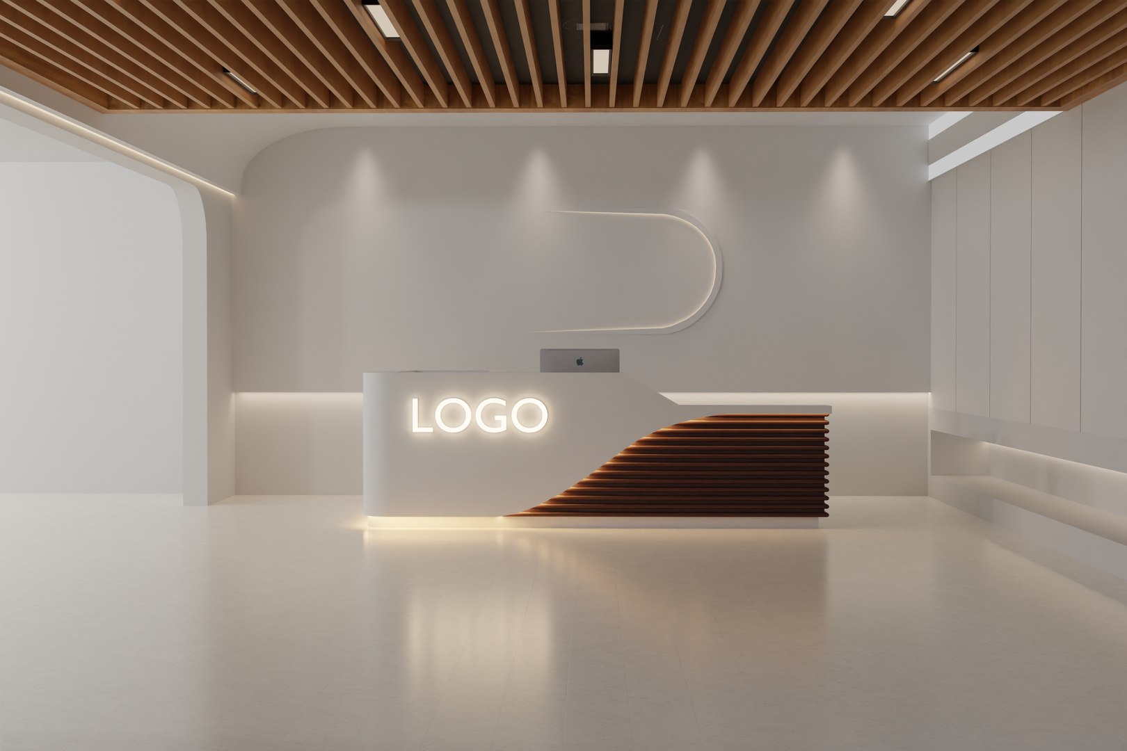 Reception Table 3D Model - TurboSquid 2299799