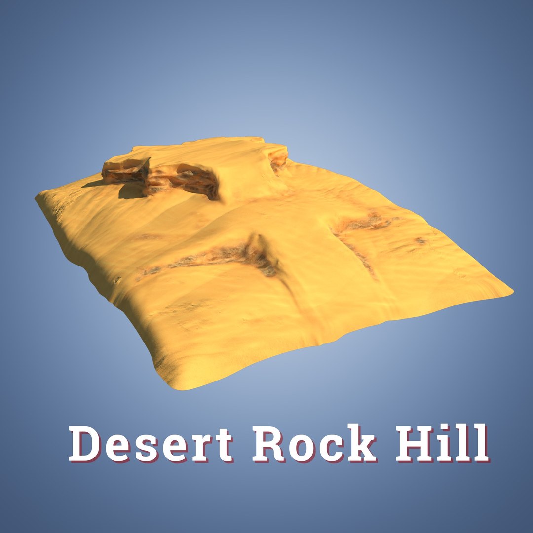 Desert Rocky Hill 3D - TurboSquid 2325354