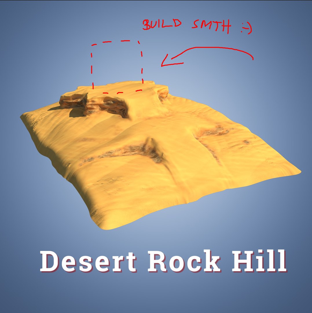 Desert Rocky Hill 3D - TurboSquid 2325354