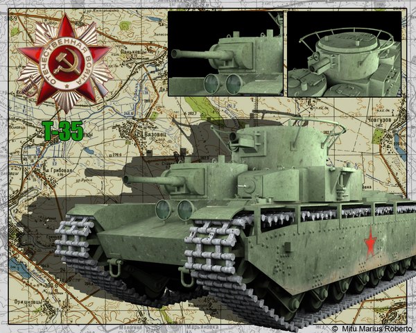 T-35 모델 1935 3D 모델 - TurboSquid 606315