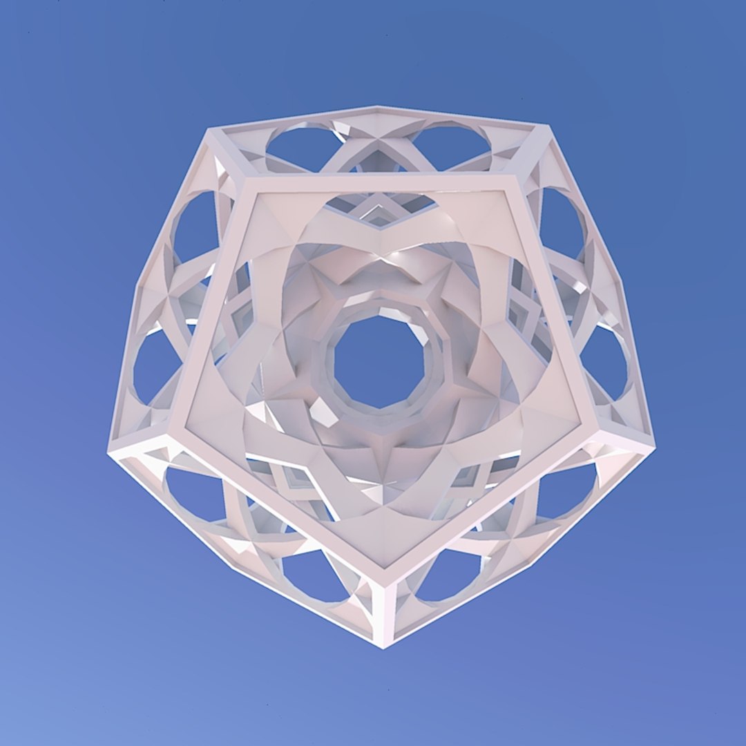 3D Dodecahedron Sculpture Art Model - TurboSquid 1460976