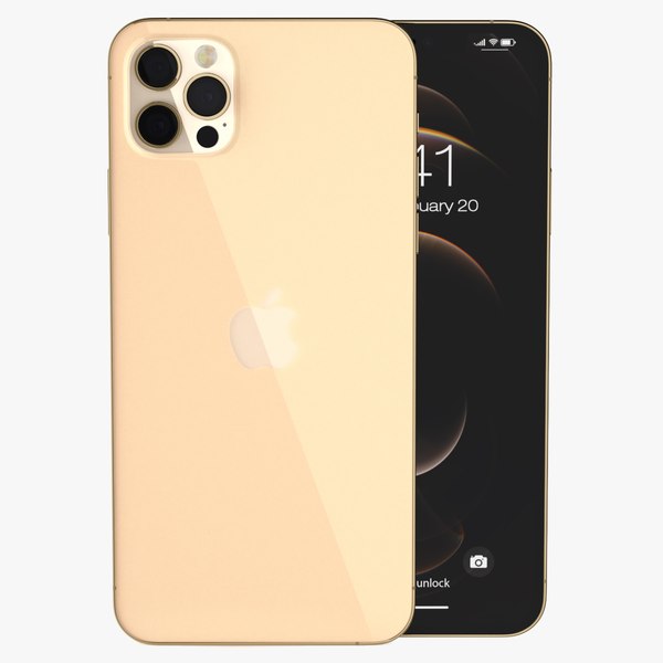 Apple iPhone 12 Pro Max Gold Modelo 3D - TurboSquid 1669424