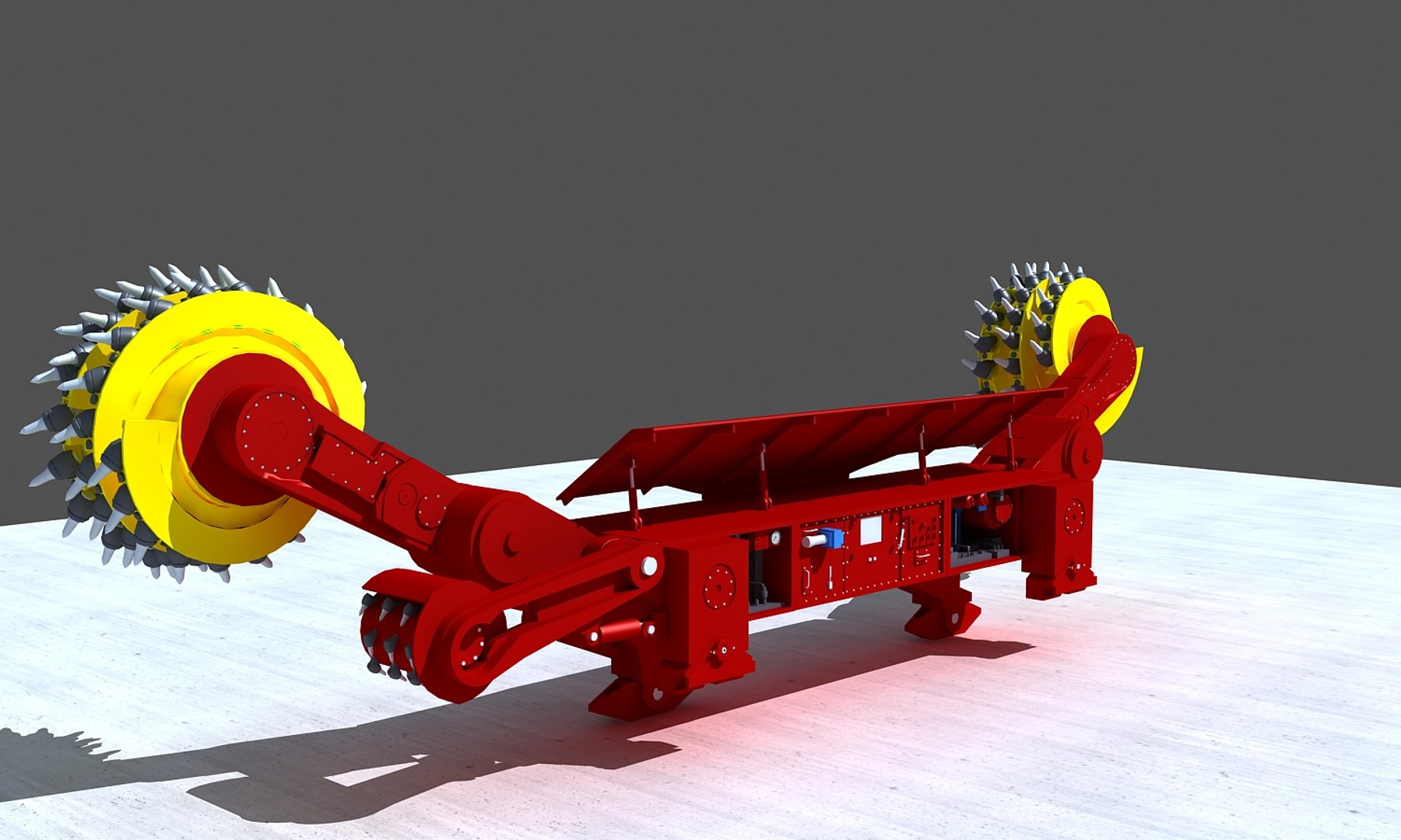 3D Coal Mining Machine Model - TurboSquid 1302807
