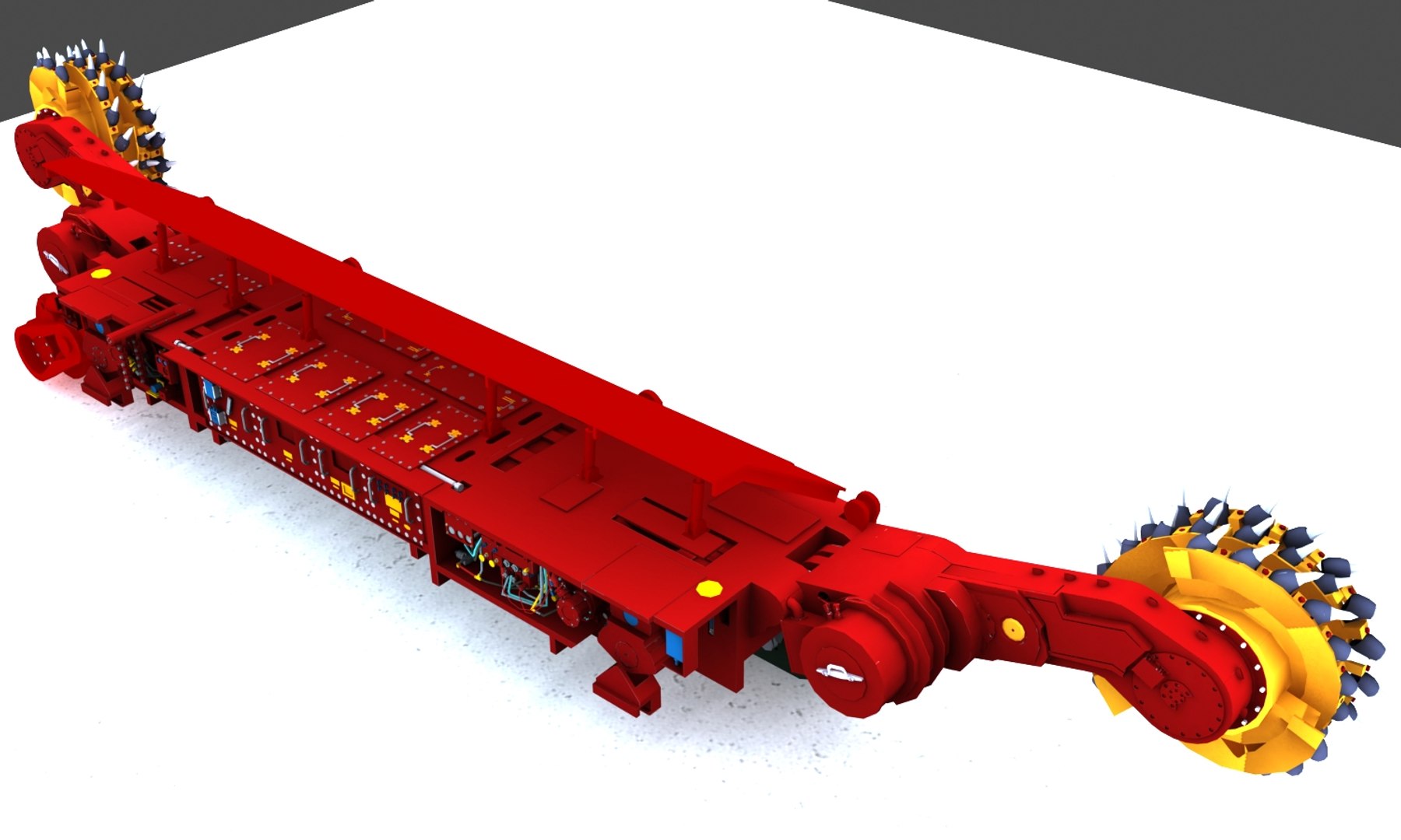 3D Coal Mining Machine Model - TurboSquid 1302807