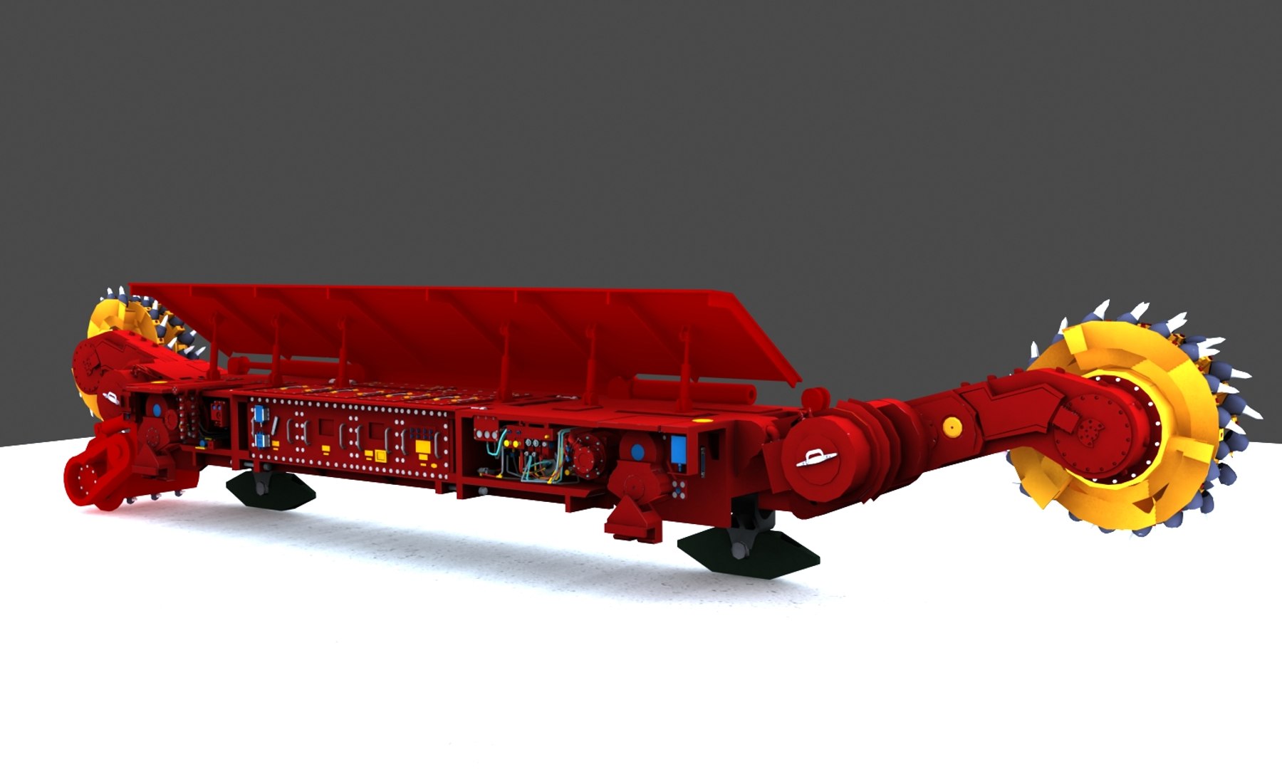 3D Coal Mining Machine Model - TurboSquid 1302807