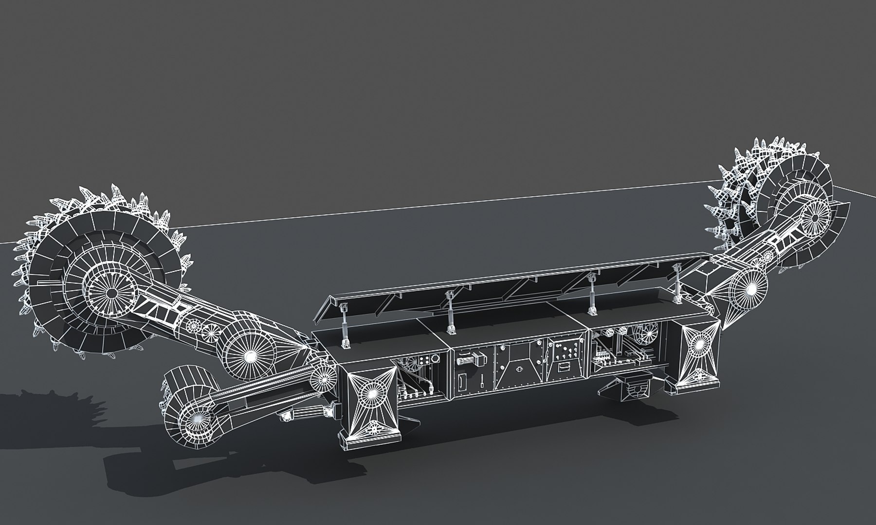 3D Coal Mining Machine Model - TurboSquid 1302807