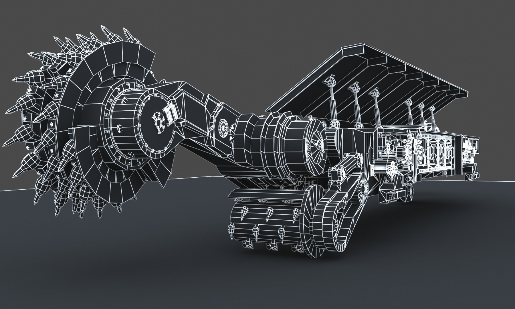 3D coal mining machine model - TurboSquid 1302807
