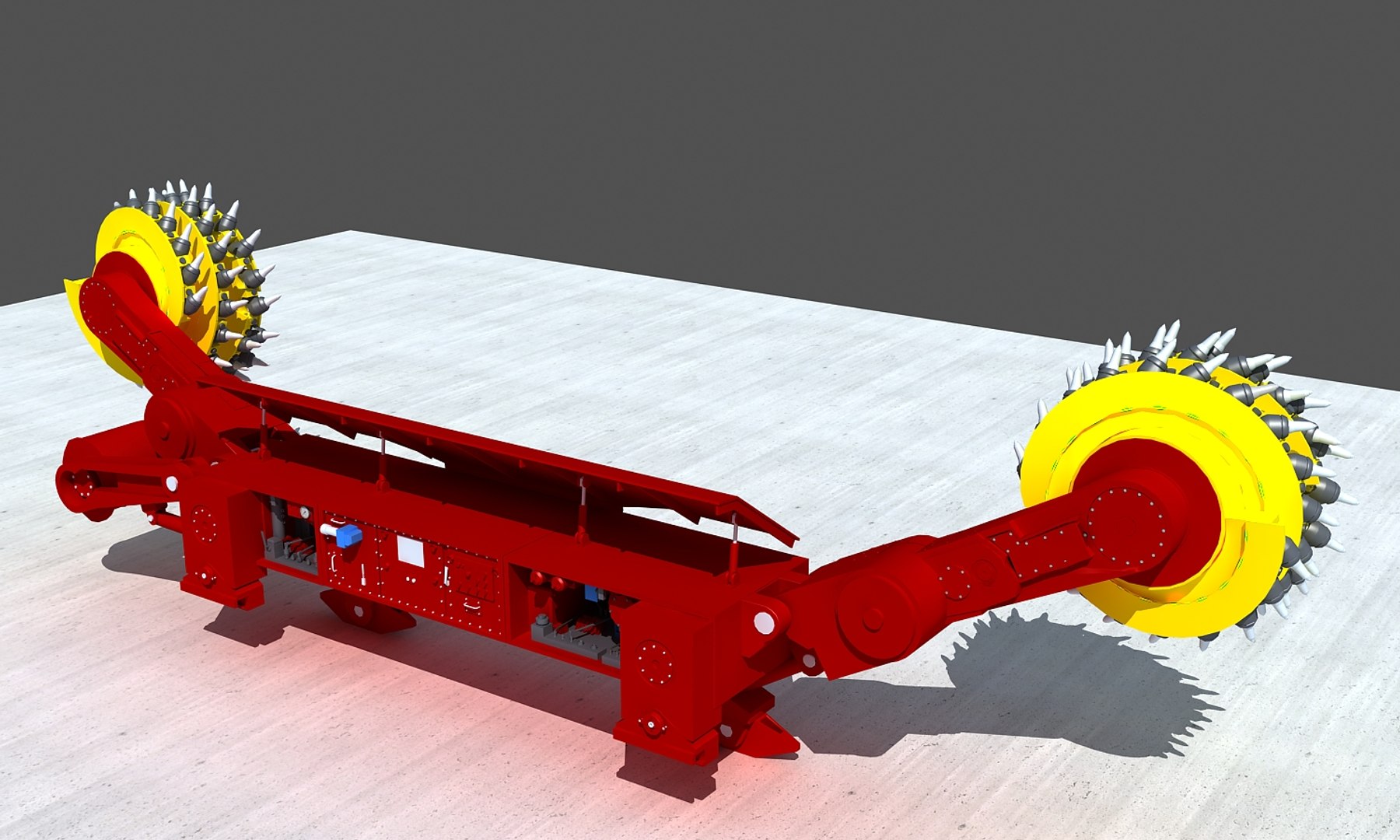 3D Coal Mining Machine Model - TurboSquid 1302807