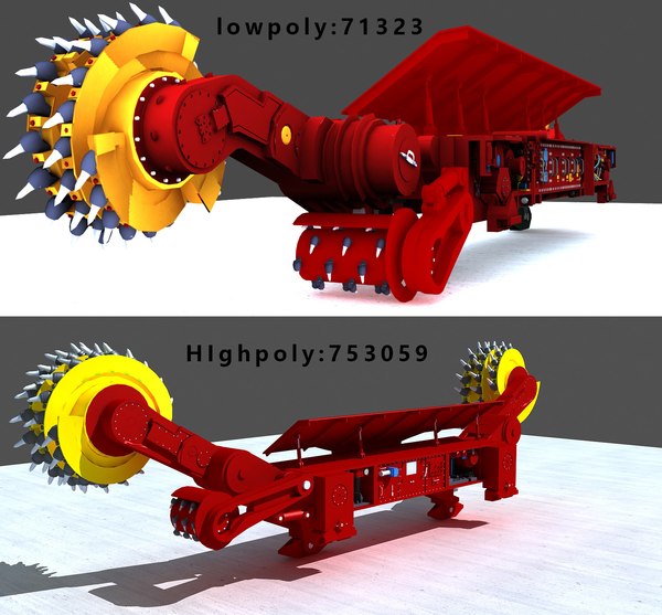 3D Roadheader Models | TurboSquid