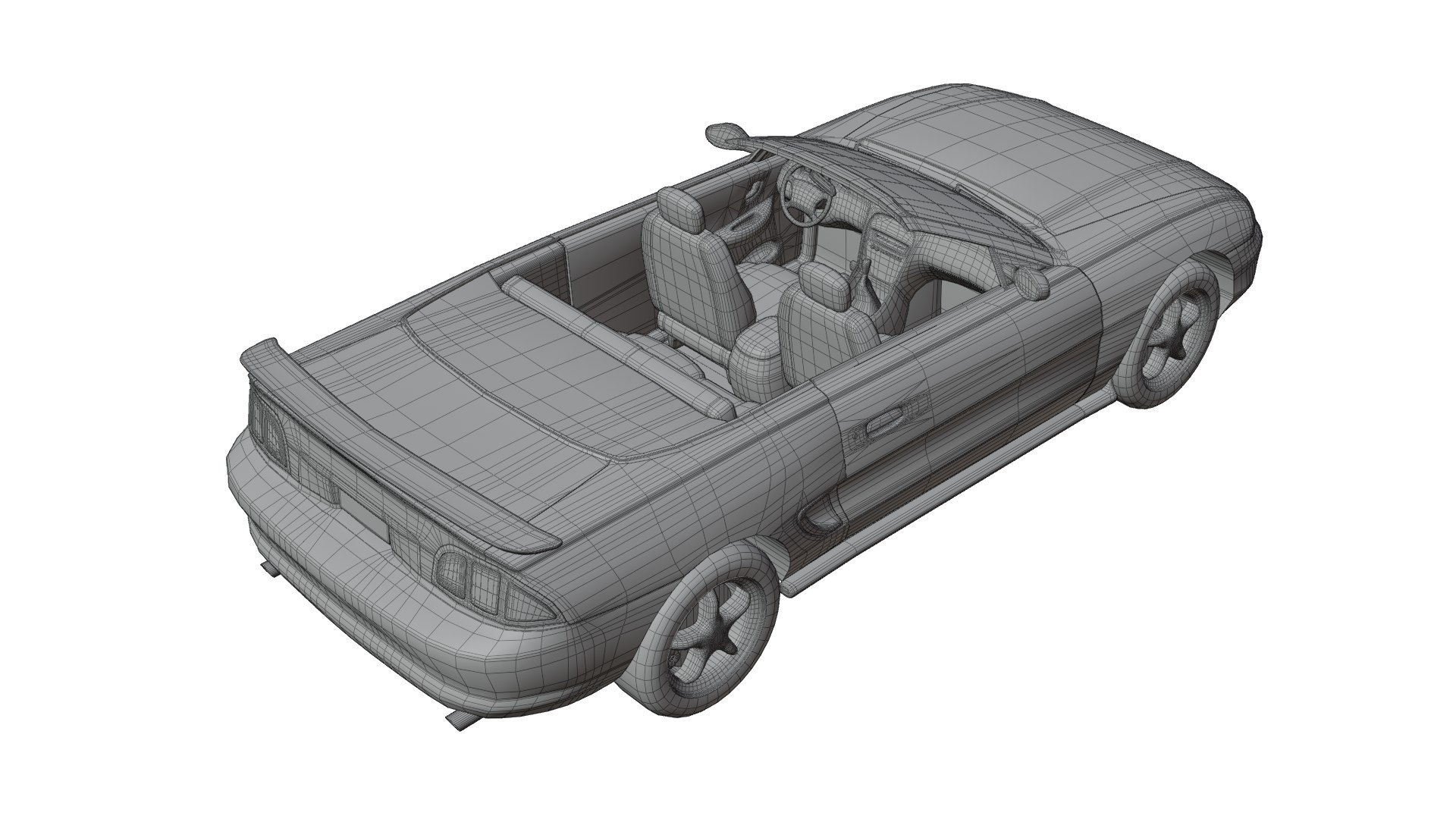 Convertible Sports Car Model - TurboSquid 2292367