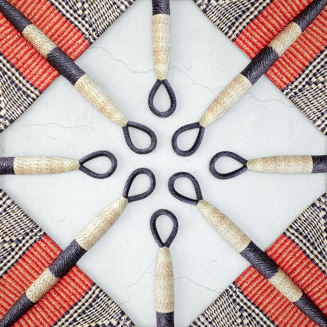 3D African Handwoven Fan 37 model - TurboSquid 2130053