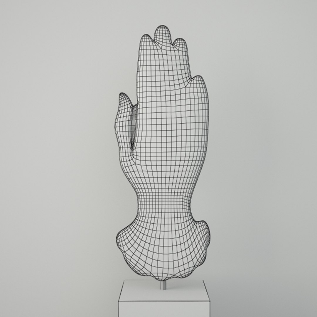 3D Victorian Brass Hand Paperweight - TurboSquid 1202874