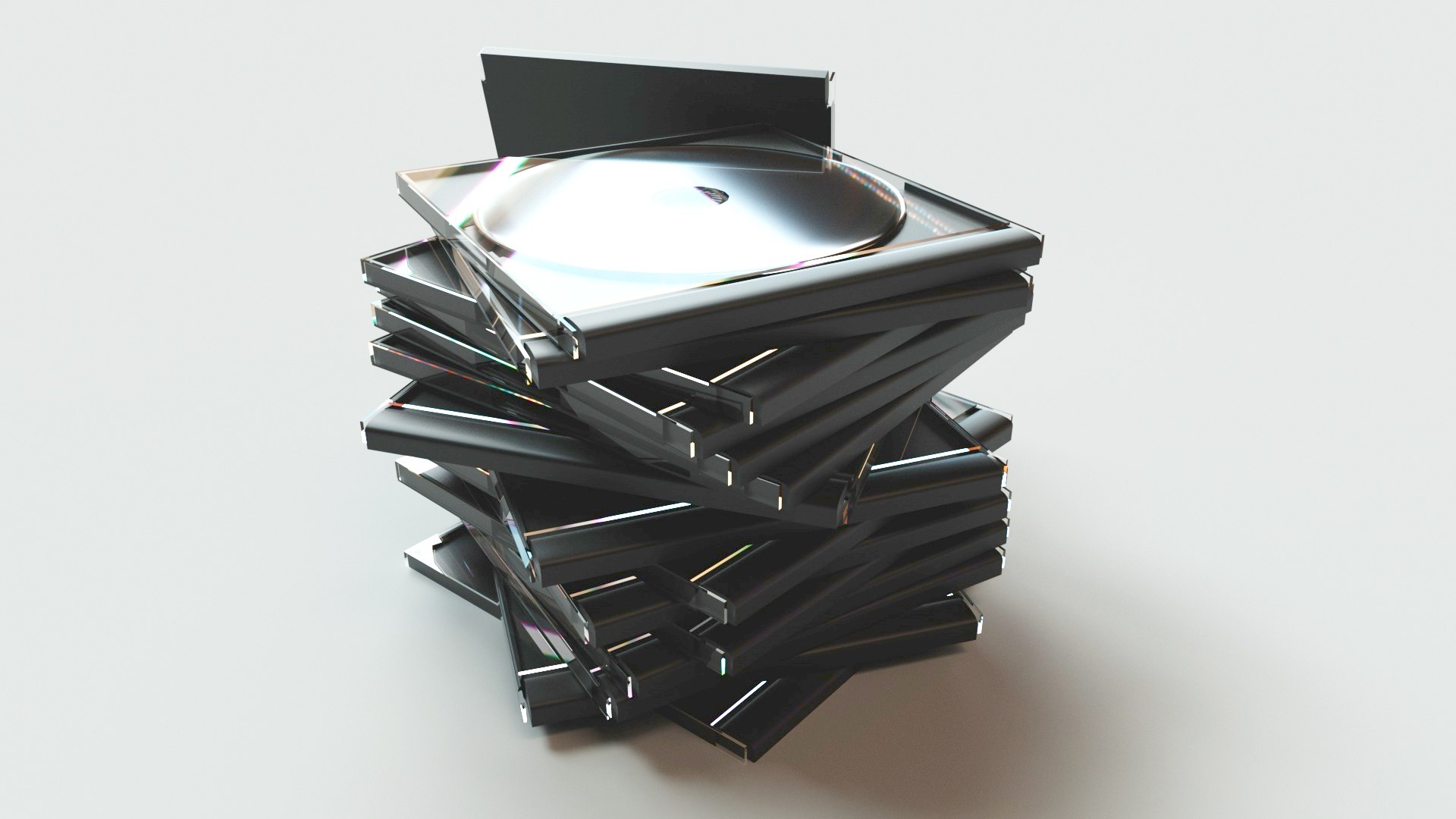CD Stack Pile - 3D Assets 3D - TurboSquid 1839258