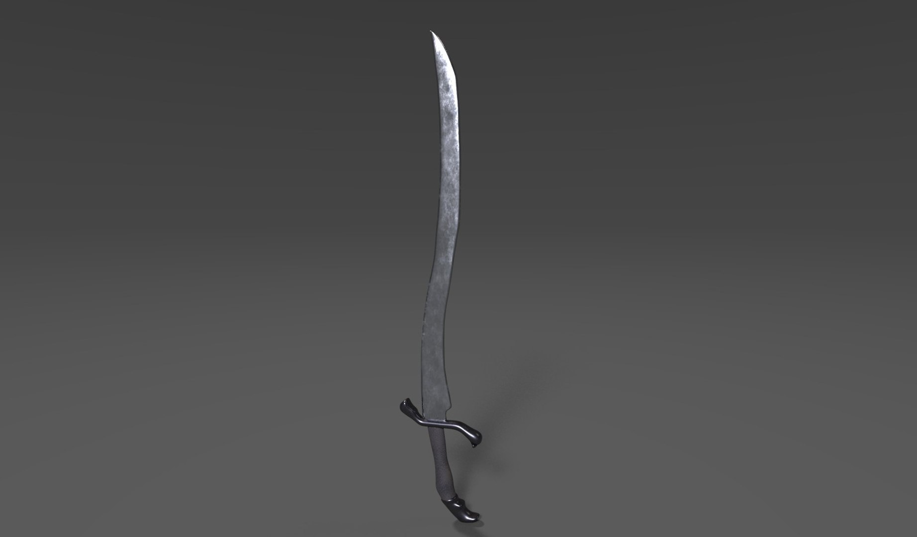 3d Curved Sword