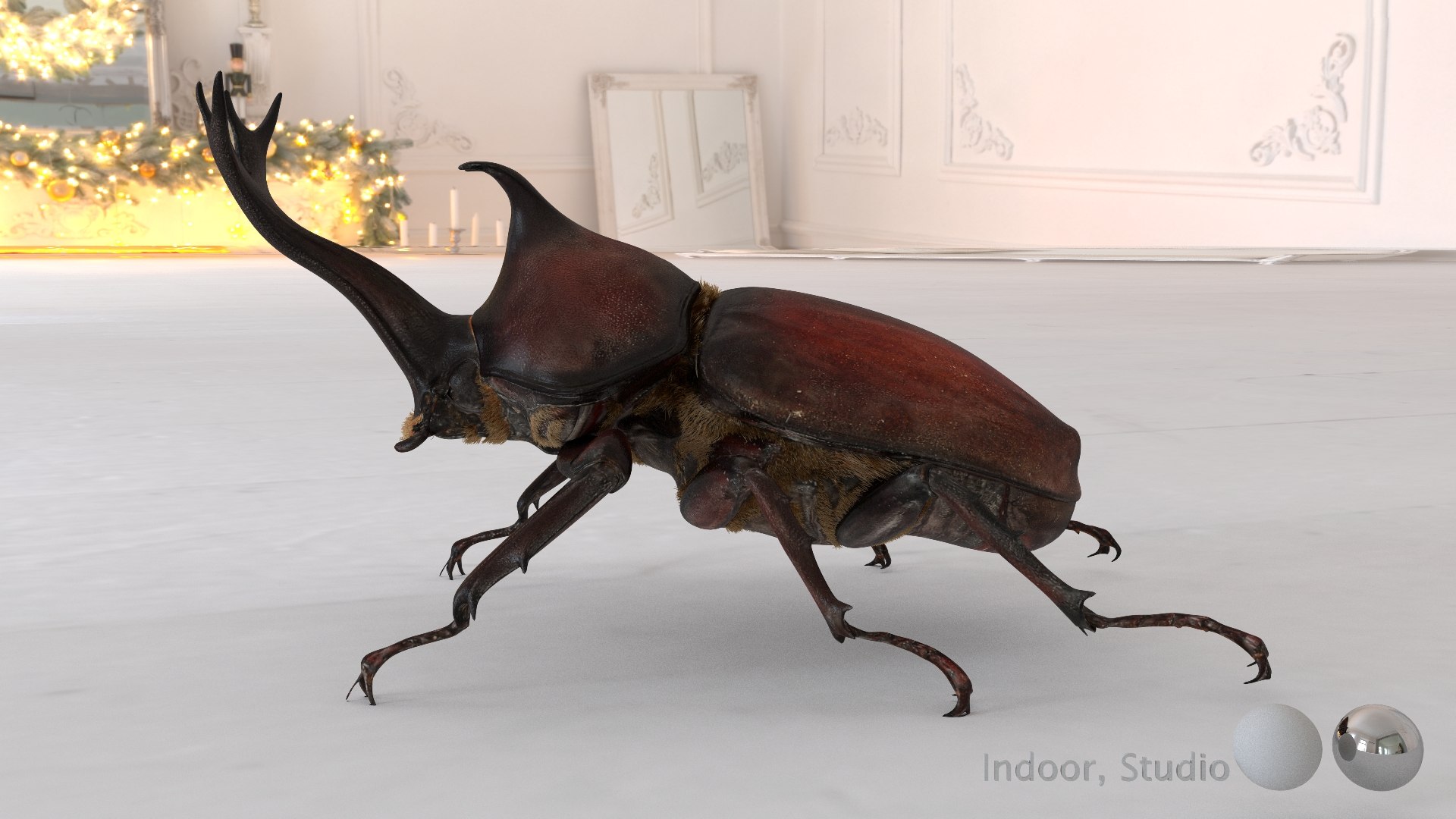 3D Model Rigged Rhinoceros Beetle - TurboSquid 2009908