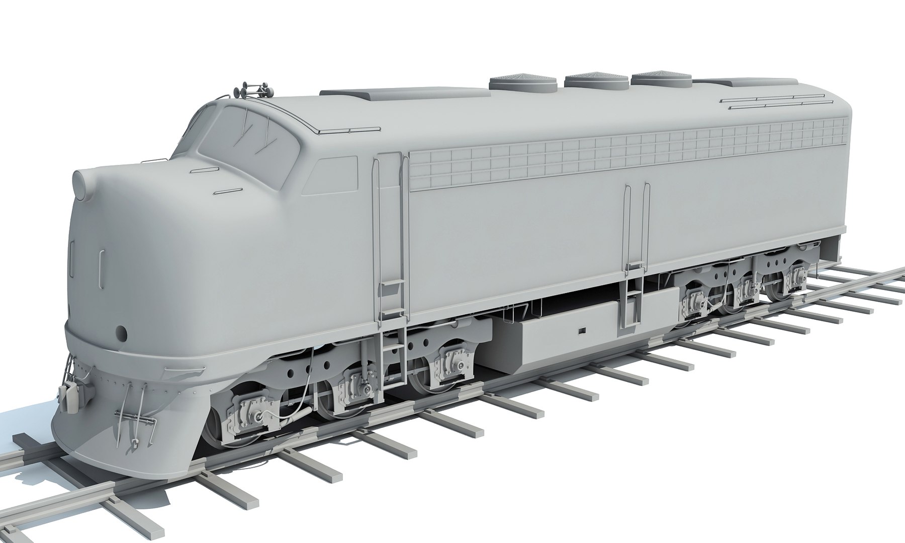 3ds Max Train Railway