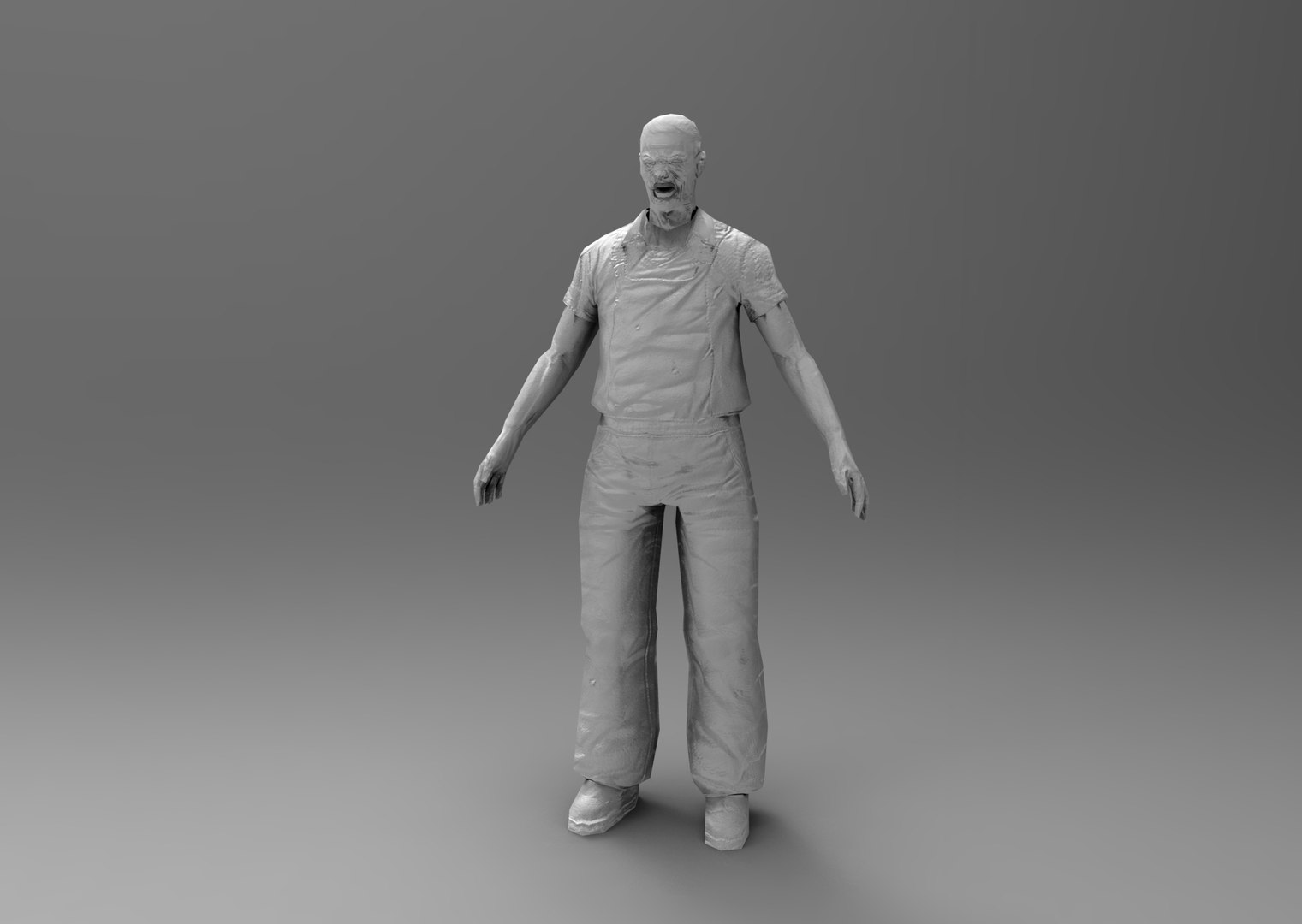 3D Zombie Worker Rigged Animation - TurboSquid 1210696