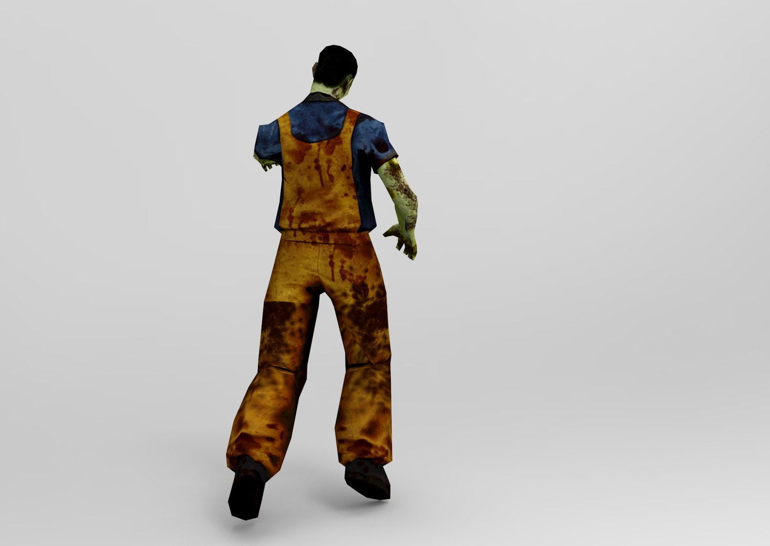 3D Zombie Worker Rigged Animation - TurboSquid 1210696