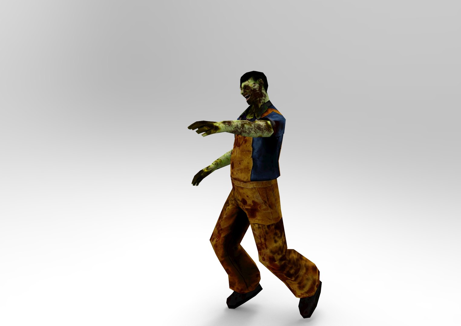 3D Zombie Worker Rigged Animation - TurboSquid 1210696