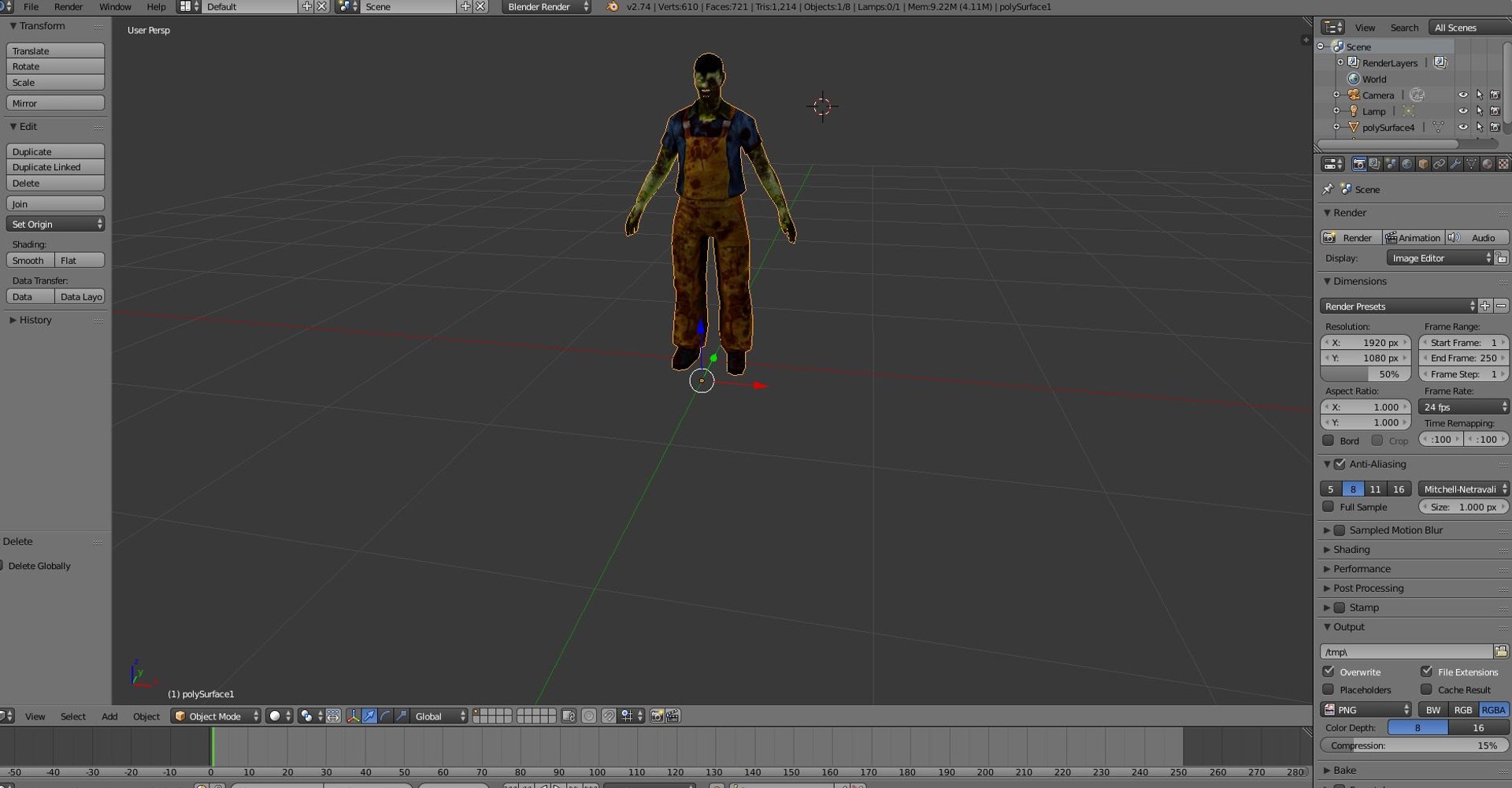 3D Zombie Worker Rigged Animation - TurboSquid 1210696