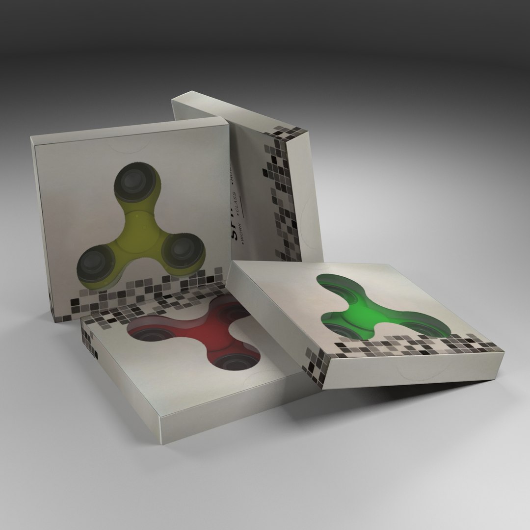Packaged Fidget Spinner 3D - TurboSquid 1163584