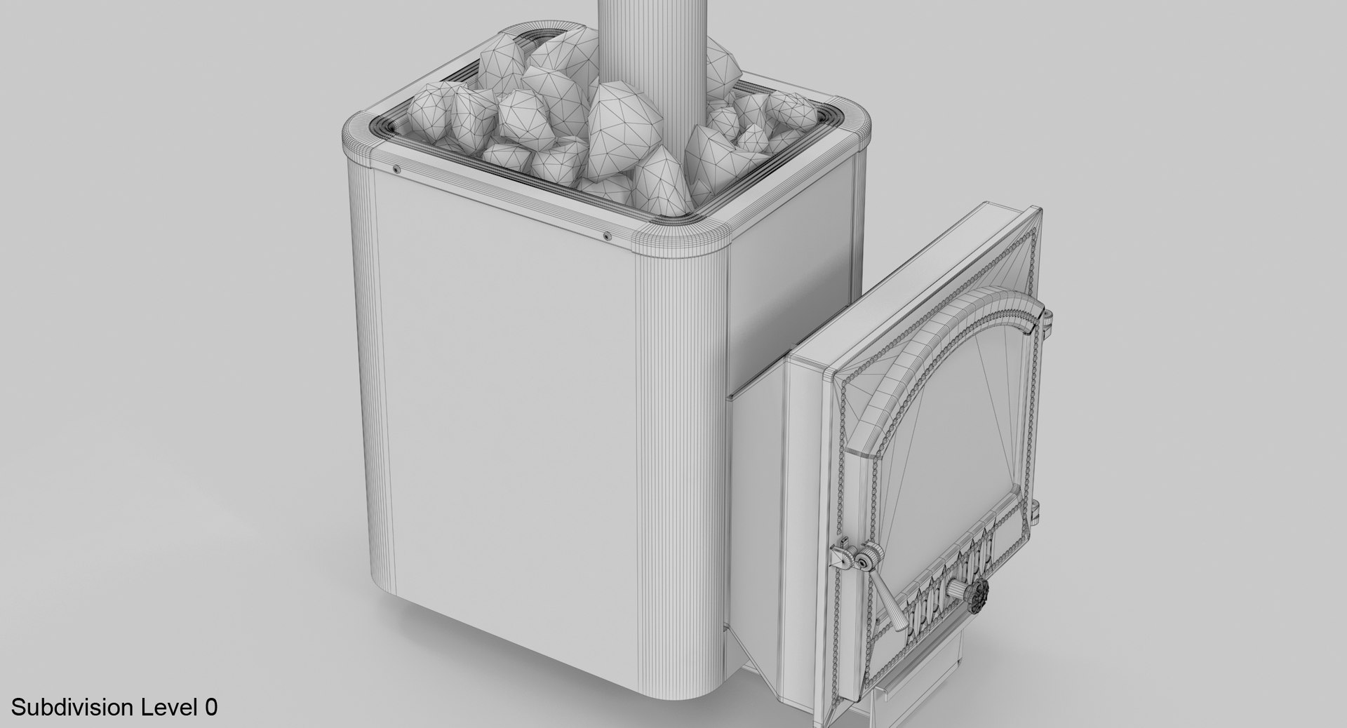 Bath Stove 3D Model - TurboSquid 1671763