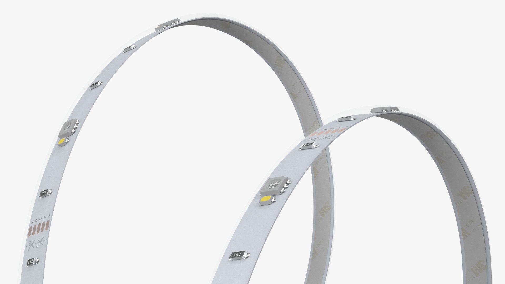 Led strip light 3D - TurboSquid 1445891