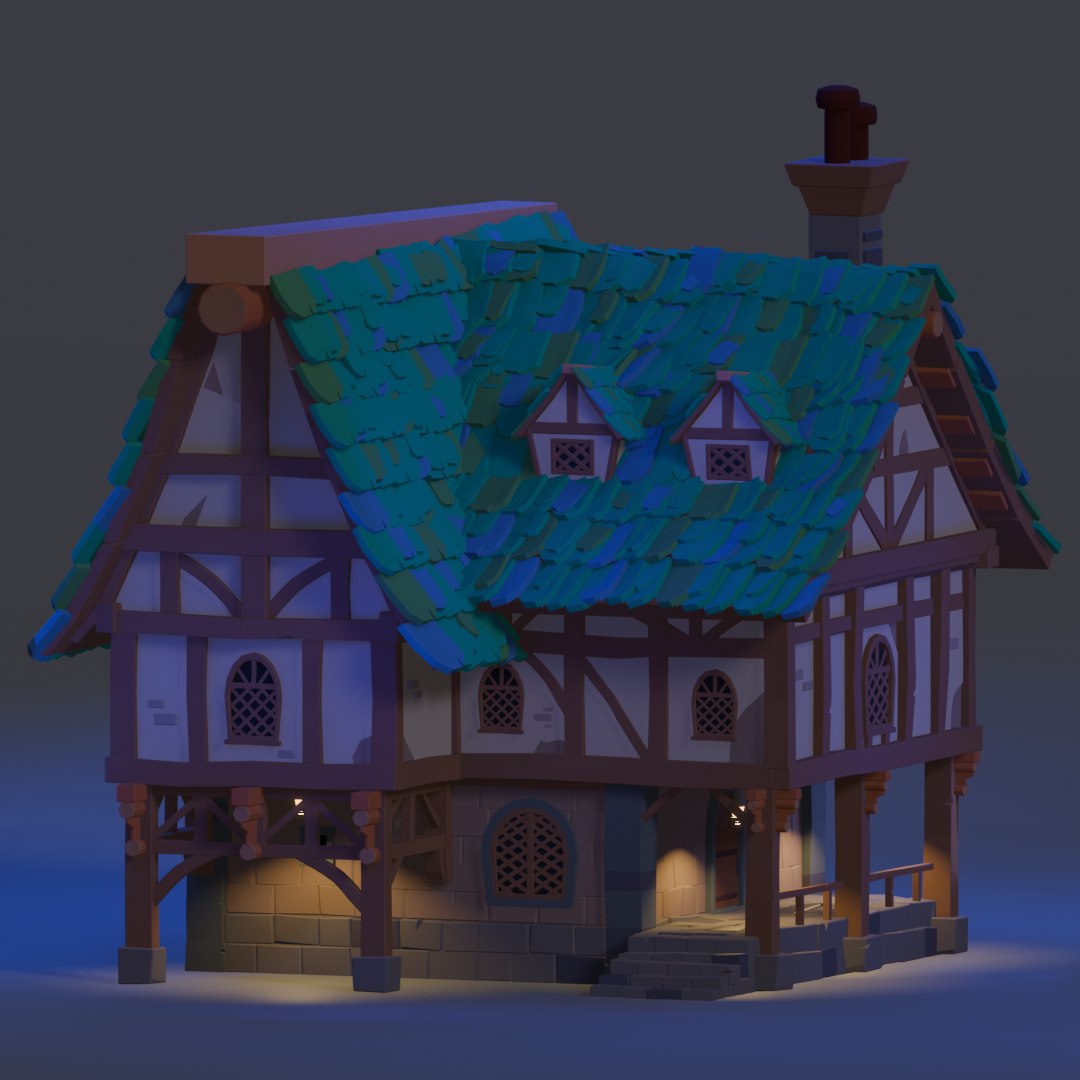 Medieval Fantasy House 3D Model - TurboSquid 2247205