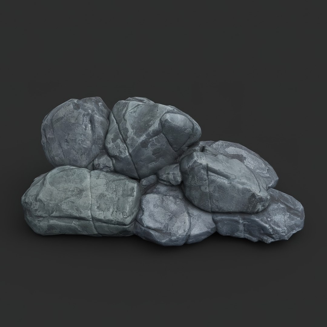 8 Low poly PBR Boulder Rock 3D - TurboSquid 2162448