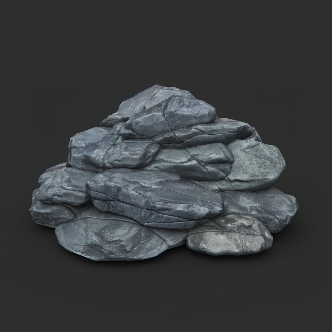 8 Low poly PBR Boulder Rock 3D - TurboSquid 2162448