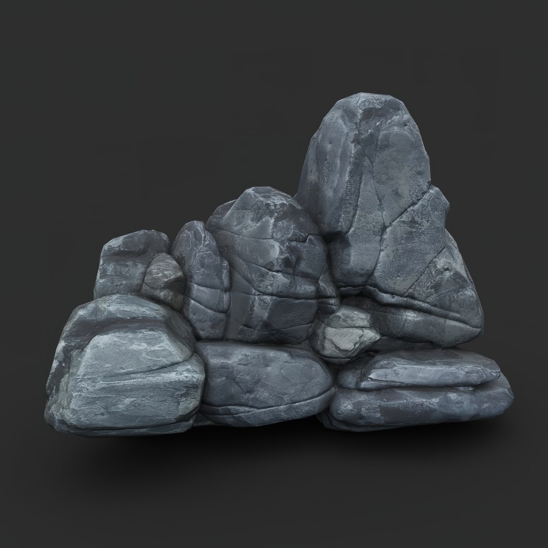 8 Low poly PBR Boulder Rock 3D - TurboSquid 2162448