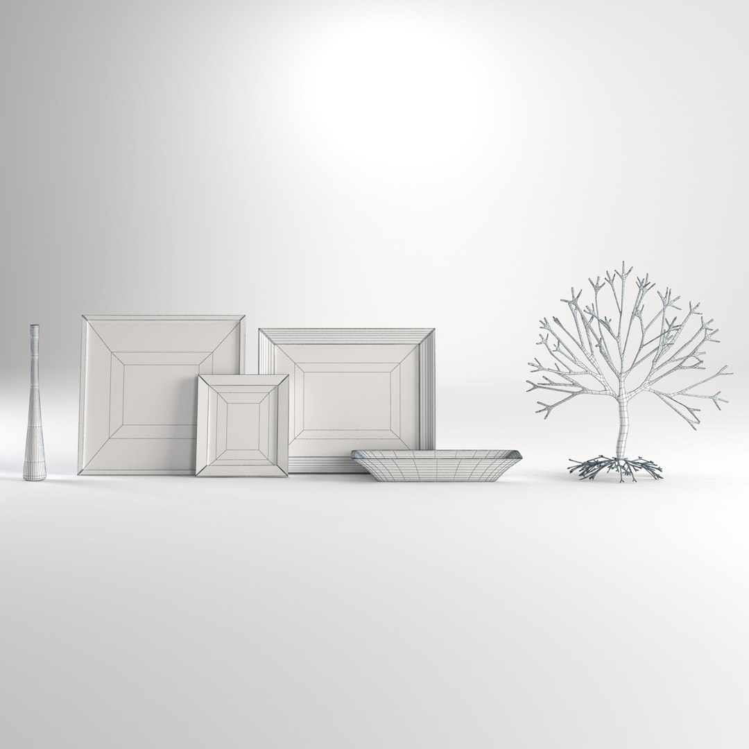 Tree Decor Picture 3d Obj